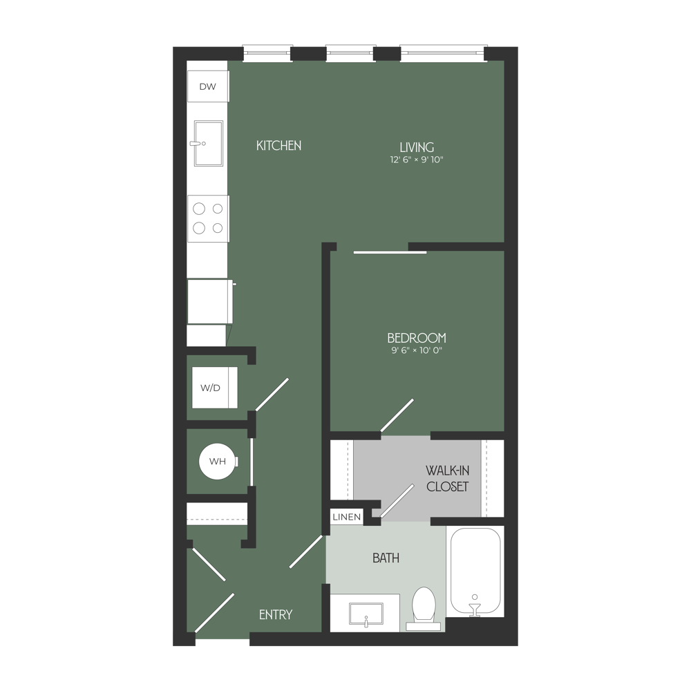 Floor Plans - Studio, 1 & 2 Bedrooms | NOVEL Scott's Addition